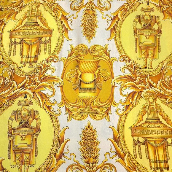 Versace | Shirts | Gianni Versace Barocco Silk Shirt Neoclassical Roman ...